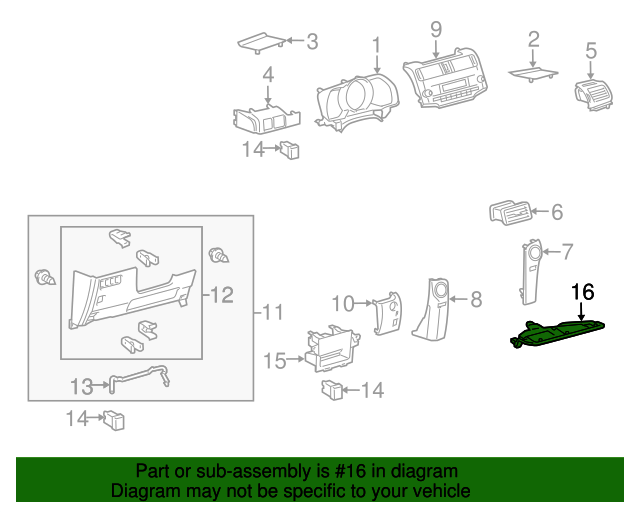 2010-2023 Toyota 4Runner Under Cover 55607-35070 | Toyota Parts Center