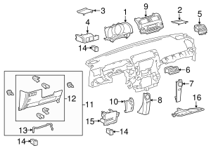 55045-60050-C0 - Lower Trim Panel - 2010-2023 Toyota 4Runner | OEM ...