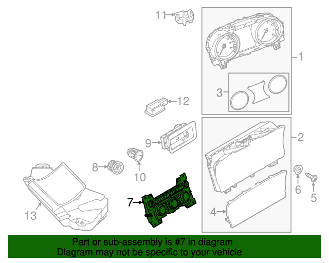 Genuine OEM Dash Control Unit Part# LR067187 Fits 2013-2016 Land Rover ...