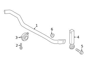4K0-511-305-F - Stabilizer Bar 2019-2024 Audi | Audi OEM Parts