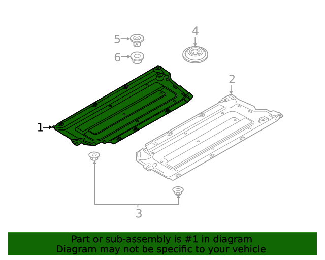 84225-J3000 - Floor Pan Splash Shield 2019-2022 Hyundai | AutoNation Parts