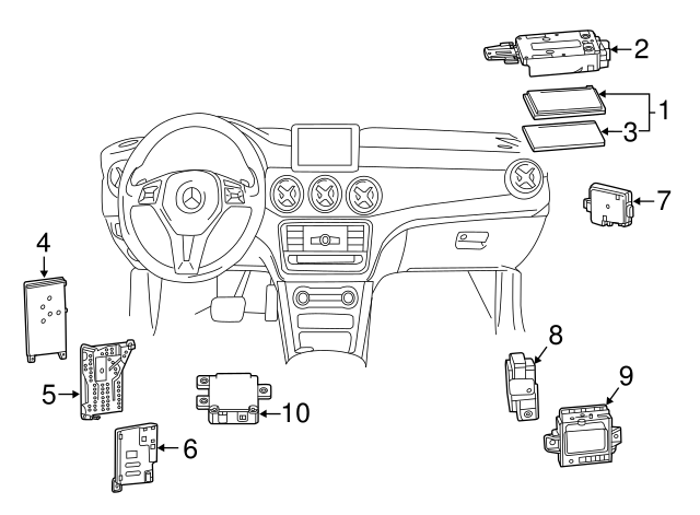 000-900-67-13 - Control Module For 2016-2023 Mercedes-Benz | Mercedes ...