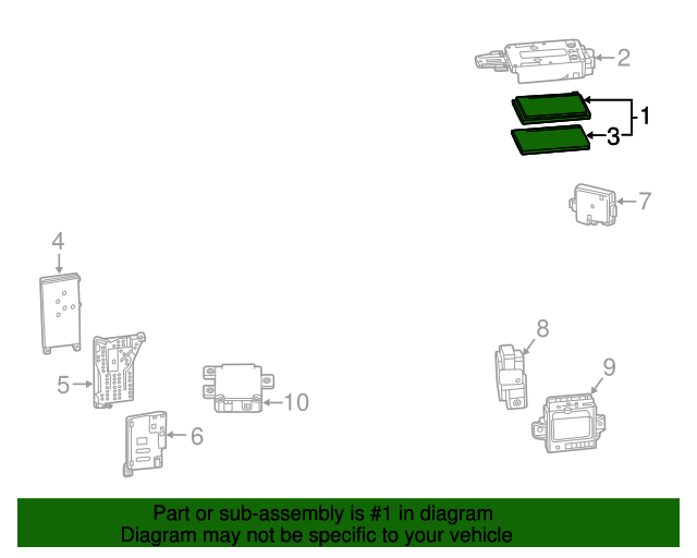 166-900-63-15-80 - Control Module 2012-2020 Mercedes-Benz | Mercedes ...