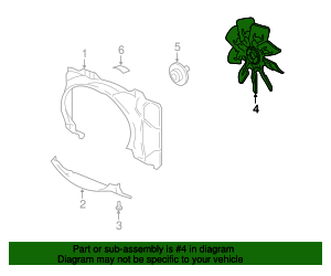 1998-2006 Ford Fan Blade F85Z-8600-AA | TascaParts.com