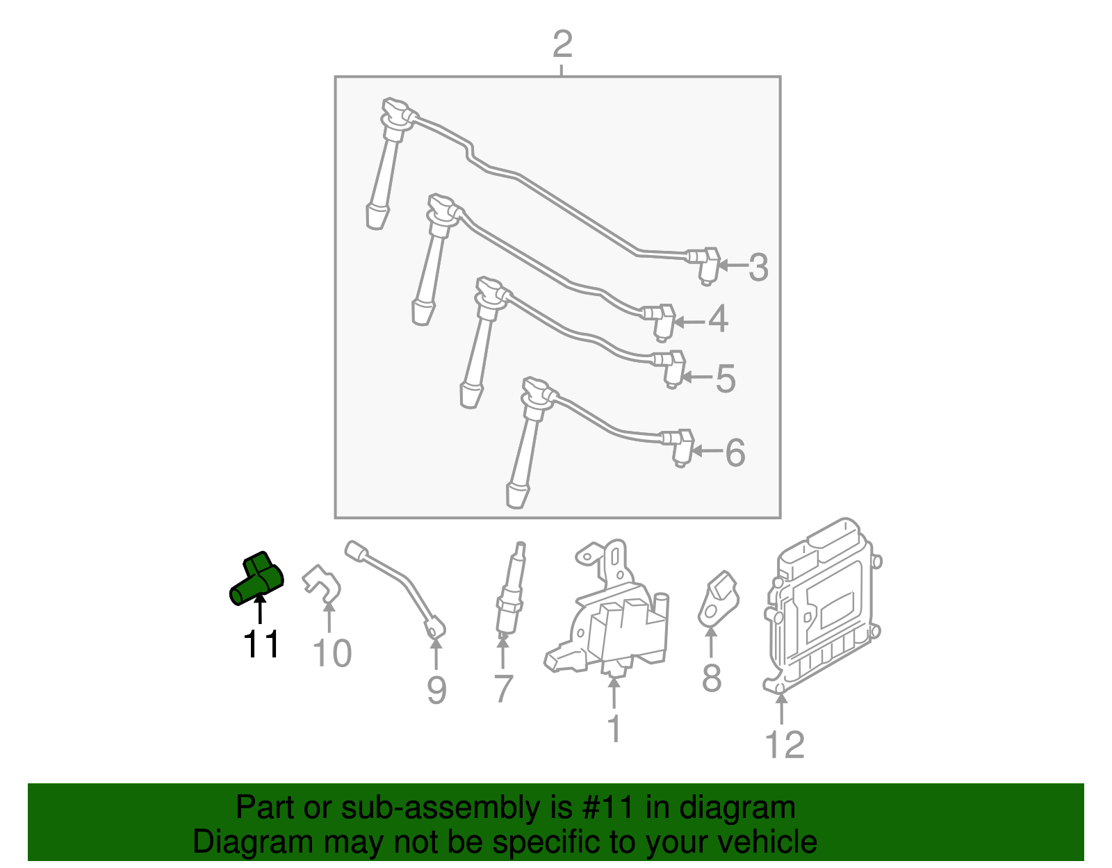 Hyundai - 39350-23910 - Camshaft Position Sensor - 2003-2021 Hyundai ...