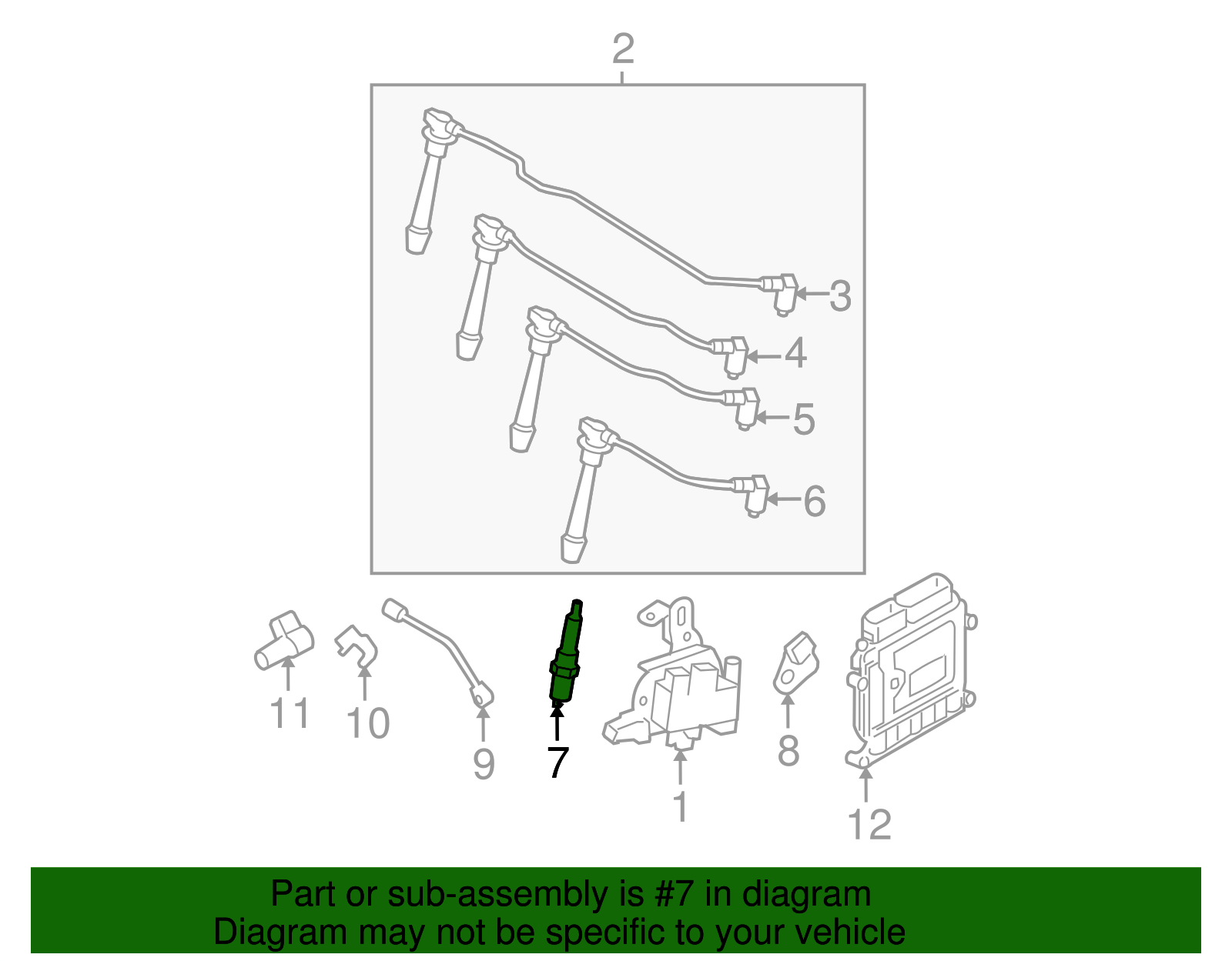 2007-2012 Hyundai Elantra Spark Plug 18839-11051 | OEM Parts Online