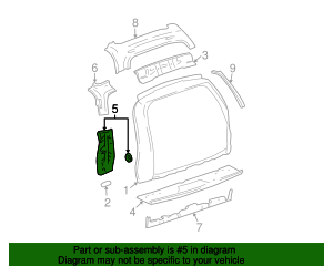 2002-2006 GM Reinforcement 15173956 | GMPartsDirect.com