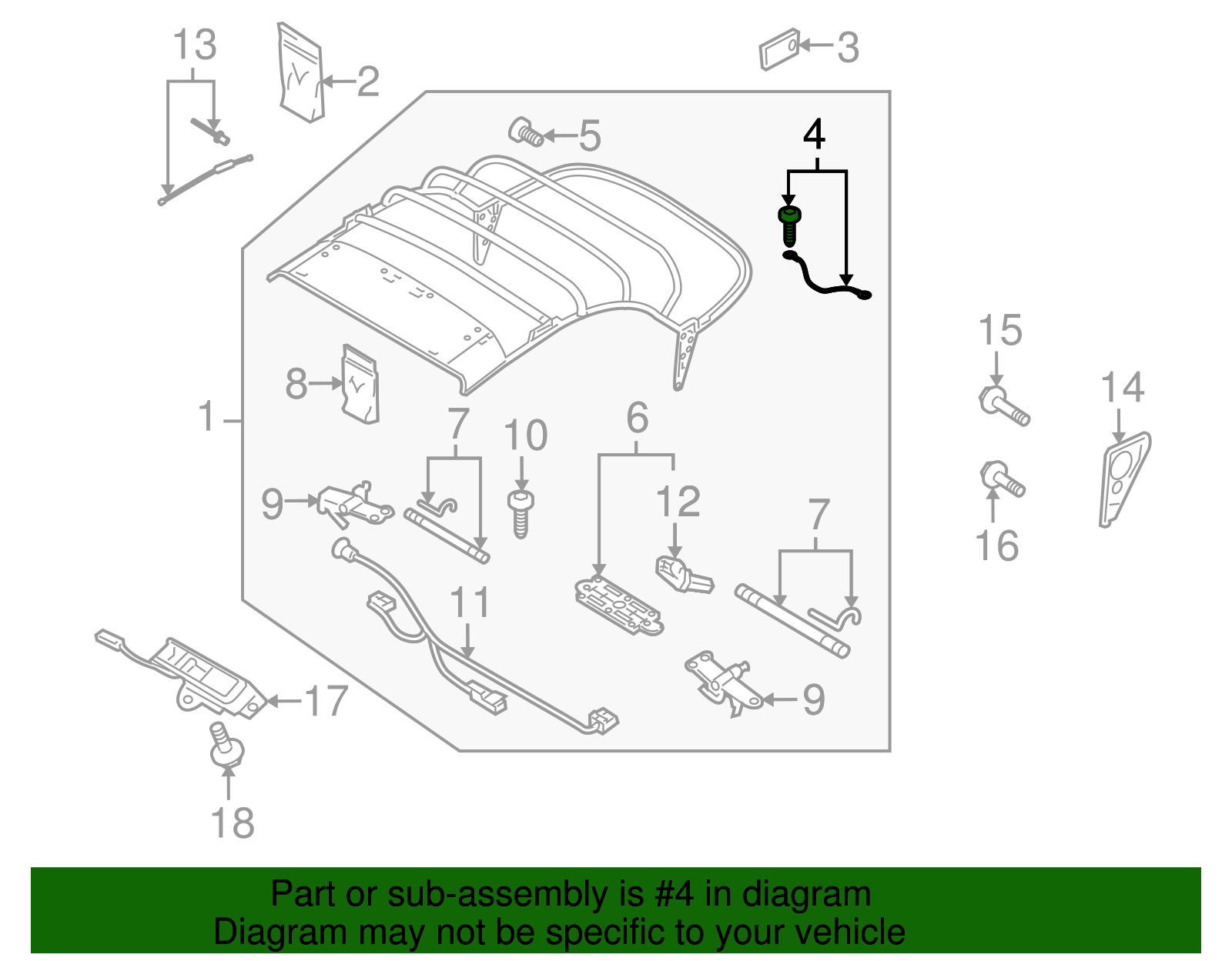 2010-2017 Audi Top Frame Repair Kit 8F0-898-255-A | Retail Performance ...
