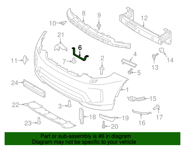 2017-2022 Land Rover Center Bracket LR083118 | JaguarParts.com