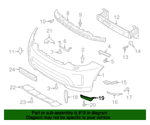 Genuine OEM Lower Deflector Part# LR083066 Fits 2017-2022 Land Rover ...