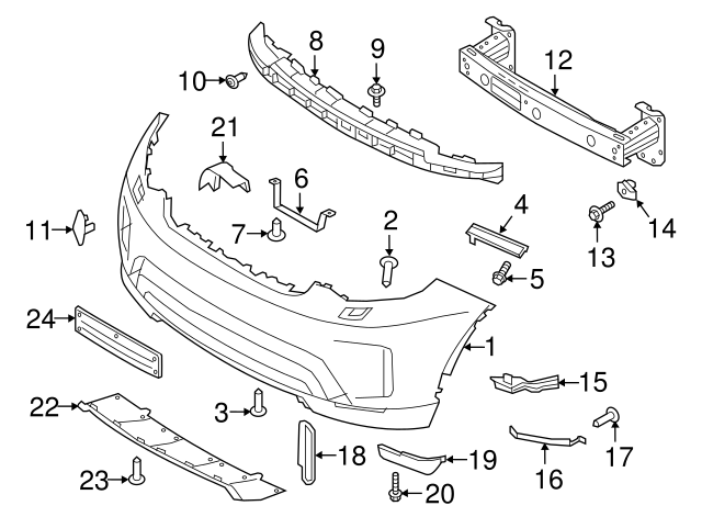 2017-2020 Land Rover Discovery Bumper Cover LR083059 | Express Land ...