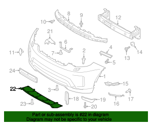2017-2023 Land Rover Discovery Lower Cover LR083107 | OEM Parts Online