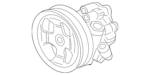 Genuine OEM Power Steering Pump Part# QVB500380 Fits 2005-2009 Land ...