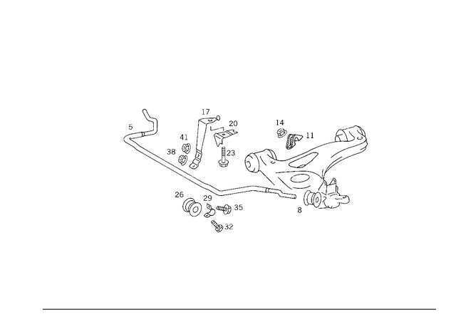 1990-2003 Mercedes-Benz Rubber Bushing 124-323-57-85 | MB OEM Parts