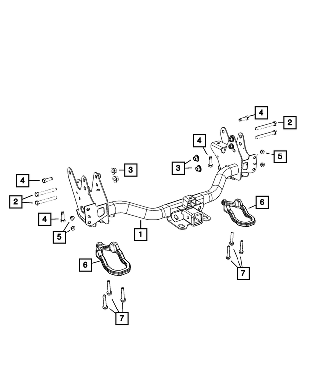 2021-2022 Ram 1500 Tow Hook 68462886AB | Mopar Estores