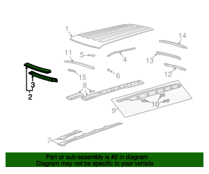 1996-2023 GM Windshield Frame 19256761 | GMPartsDirect.com