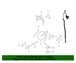 2015-2018 Chevrolet City Express Upper Latch 19316962 | GMPartsDirect.com