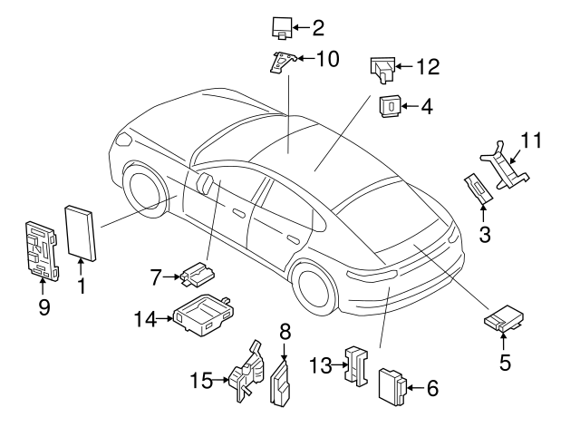 2017-2023 Porsche Panamera Trailer Light Control Module PAB-907-383-C ...