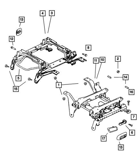 Adjusters, Covers, Shields, and Risers for 2004 Dodge Ram 1500 | Mopar ...