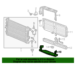 2022-2024 GMC Terrain Radiator Air Lower Baffle 84254387 GM ...