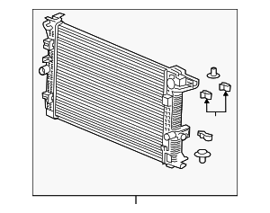 2018-2022 GM Radiator 87830396 | QuirkParts