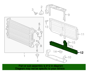 2018-2023 GM Radiator Shutter Assembly 84614525 | TascaParts.com