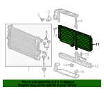 2018-2024 GM (Replaces 84460245) Front Bumper Shutter 85052433 GM ...