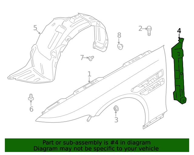 2021-2023 Genesis G80 Rear Insulator 84116-T1000 | QuirkParts