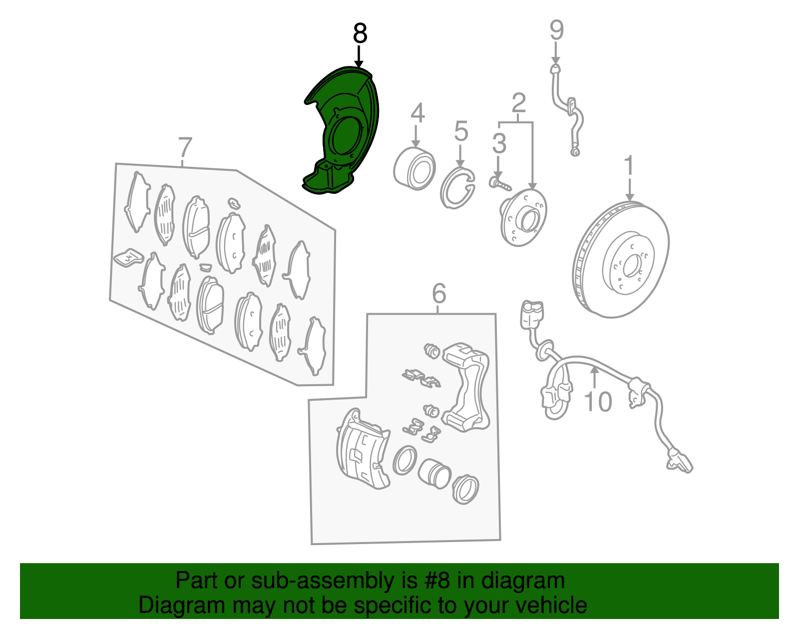 45255-SJC-A00 - Splash Shield 2006-2014 Honda Ridgeline | Honda Parts ...