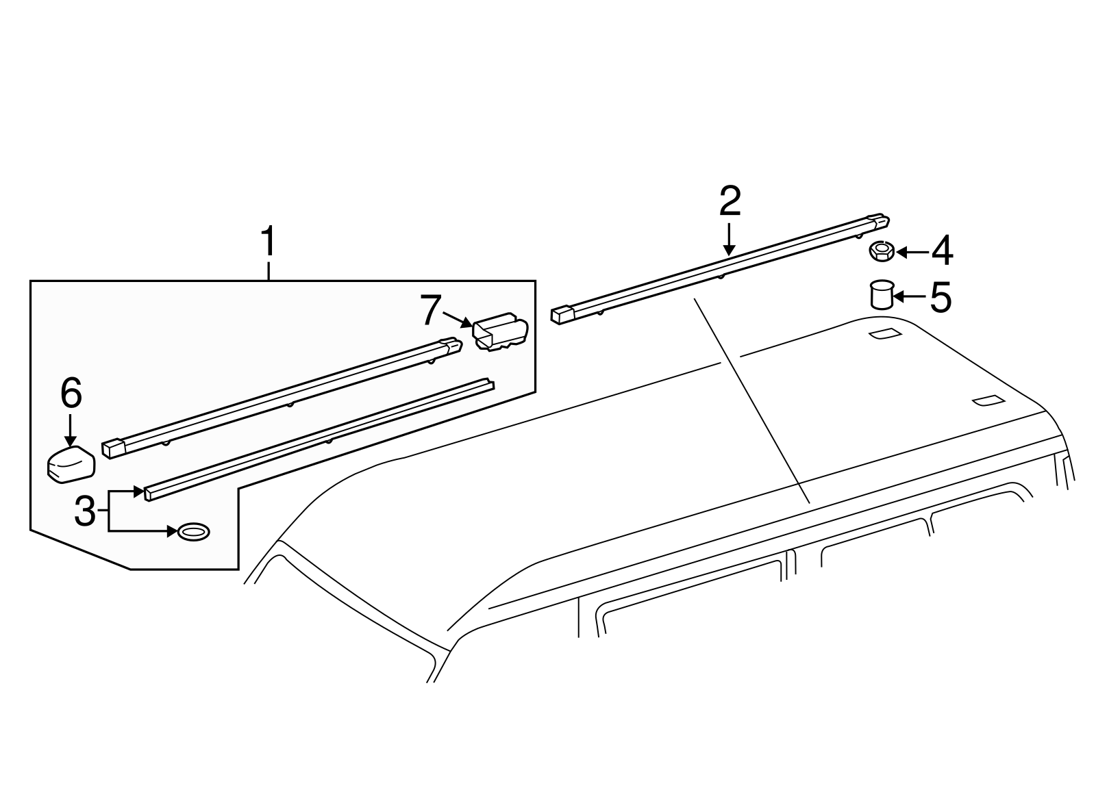015-997-95-45 - Rear Rail Seal 2010-2018 Mercedes-Benz | Mercedes-Benz ...