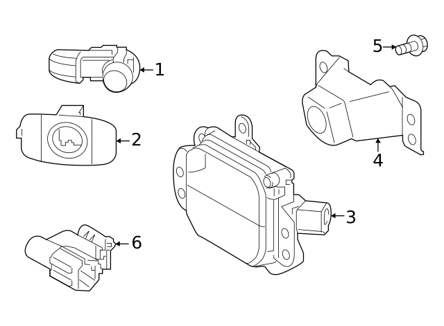 89348-0E550 - Park Sensor Retainer - 2021-2024 Toyota | OEM Genuine ...