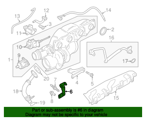11657636356 - 2012-2018 BMW Exhaust Manifold Bracket (11-65-7-636-356 ...