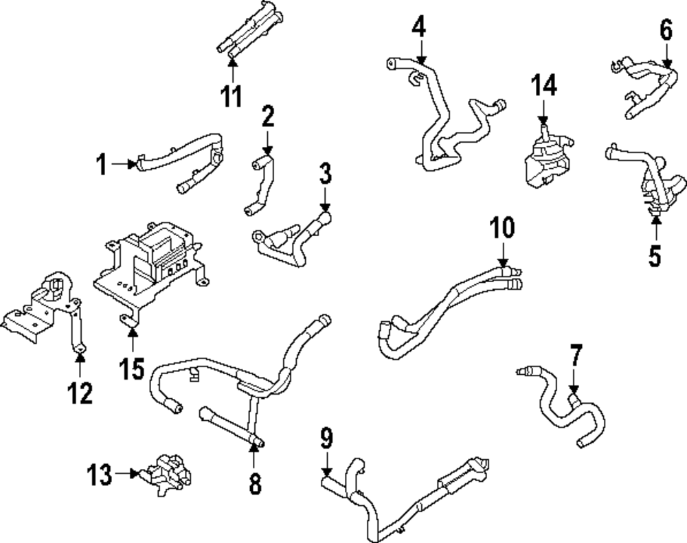 2022-2024 Ford E-Transit Heater Hose NK4Z-18B402-L | QuirkParts