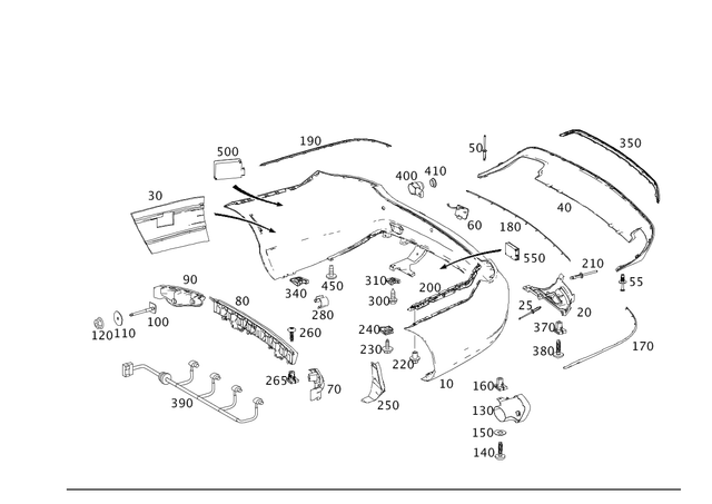 207-490-16-27 - Tailpipe Trim 2012-2017 Mercedes-Benz E550 | Mercedes ...