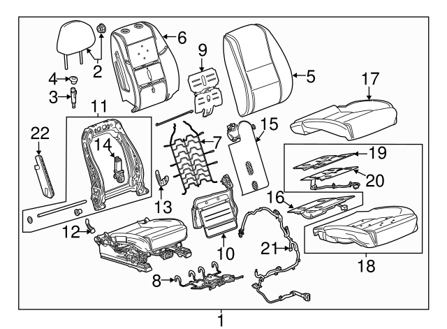 2014-2015 Chevrolet Impala Airbag Front Passenger Presence Sensor ...