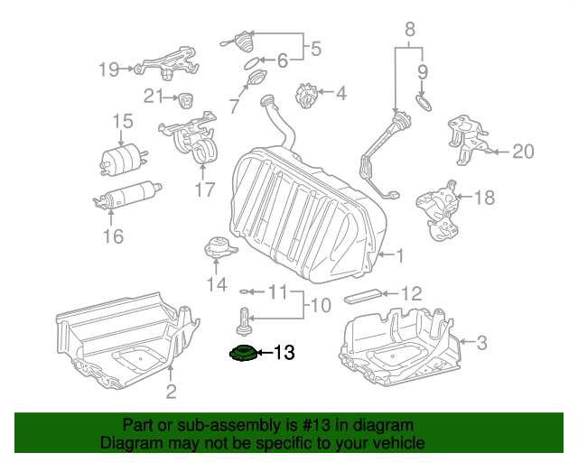 124-471-04-81-64 - Fuel Strainer Insulator 1996-2012 Mercedes-Benz ...