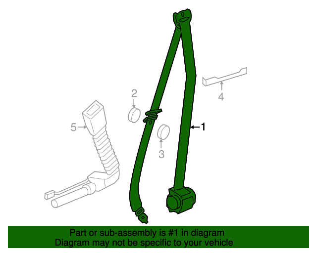 Genuine BMW 72-11-7-382-387 | Seat Belt Assembly | FREE Shipping on ...