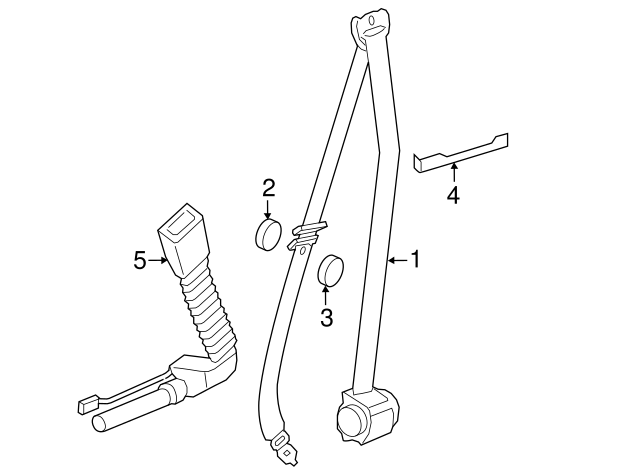 Genuine BMW 72-11-7-382-387 | Seat Belt Assembly | FREE Shipping on ...