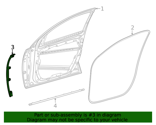 167-722-47-00 - Front Weather-Strip 2021-2024 Mercedes-Benz | Mercedes ...