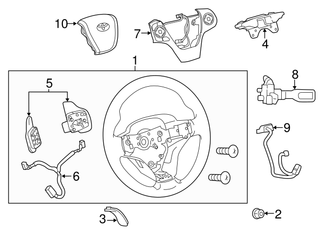 2011-2019 Toyota Paddle Switch 84610-12120 | Toyota Parts Center