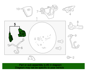2011-2019 Toyota Paddle Switch 84610-12120 | Toyota Parts Center