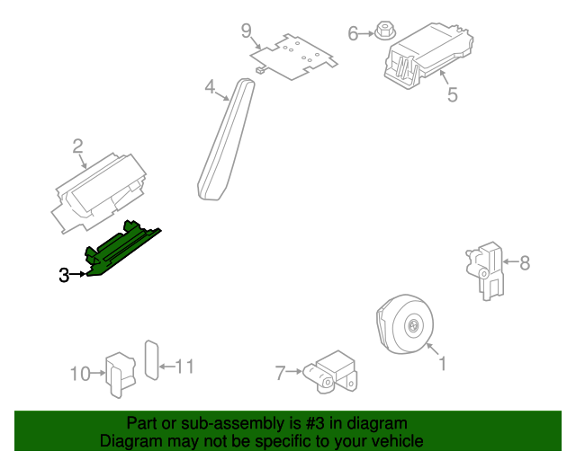 Genuine BMW 72-12-9-141-044 | Knee Inflator Module | FREE Shipping on ...
