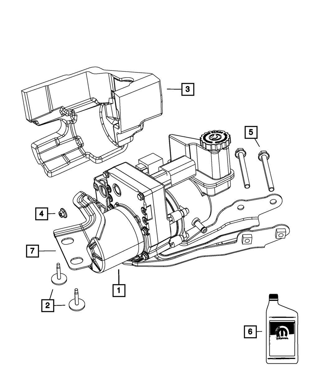 OEM MOPAR Power Steering Pump 68059524AK | TascaParts.com