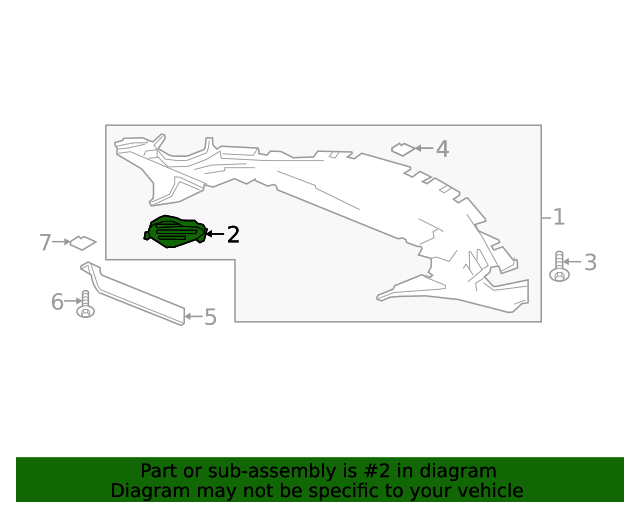 Genuine OEM Underbody Front Air Deflector Part# 84254377 Fits 2022 ...