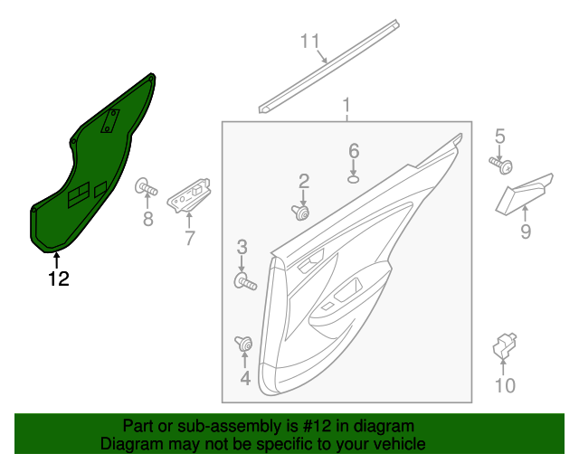 2012-2017 Hyundai Veloster Water Shield 83392-2V000 | OEM Parts Online