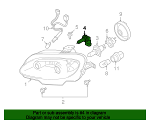2004-2015 Mazda High Beam Bulb 0000-11-0H9 | RealMazdaParts.com