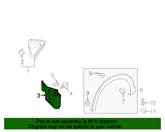 74485-T7W-A00 - Strake L Rear - 2016-2018 Honda HR-V | Genuine Honda Parts