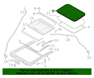 2019-2020 Mazda Upper Weather-Strip BDTT-69-825 | TascaParts.com