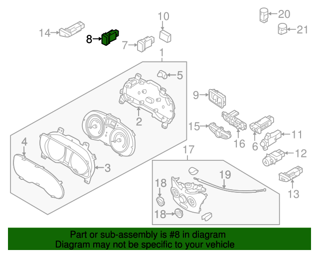 2012 Hyundai Accent Tract Control Switch 93350-1R000-8M | QuirkParts
