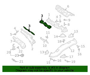 JL3Z-9448-B - Manifold Gasket Ford 2018-2021 Ford F-150 | Parts for ...